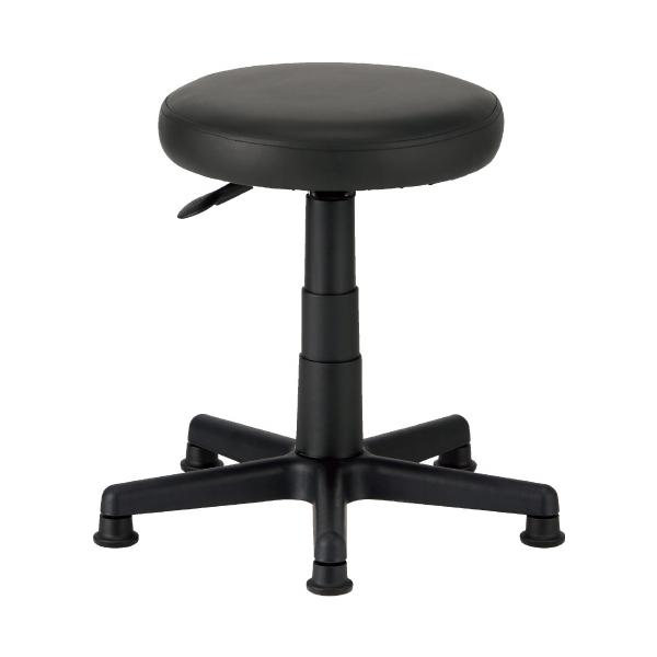 ジョインテックス JOINTEXT 丸イス C913J PVC ブラック 椅子 座る 仕事 病院 事務 会議 打ち合わせ ミーティング