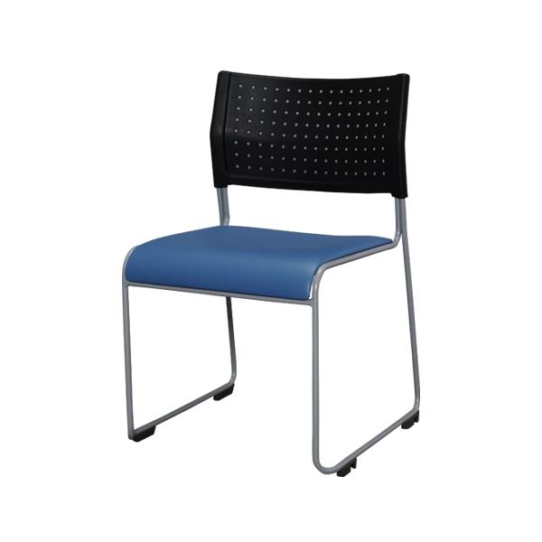 ジョインテックス JOINTEXT 会議イス ASL-110PV-BL ブルー 椅子 座る 仕事 会議 打ち合わせ ミーティング