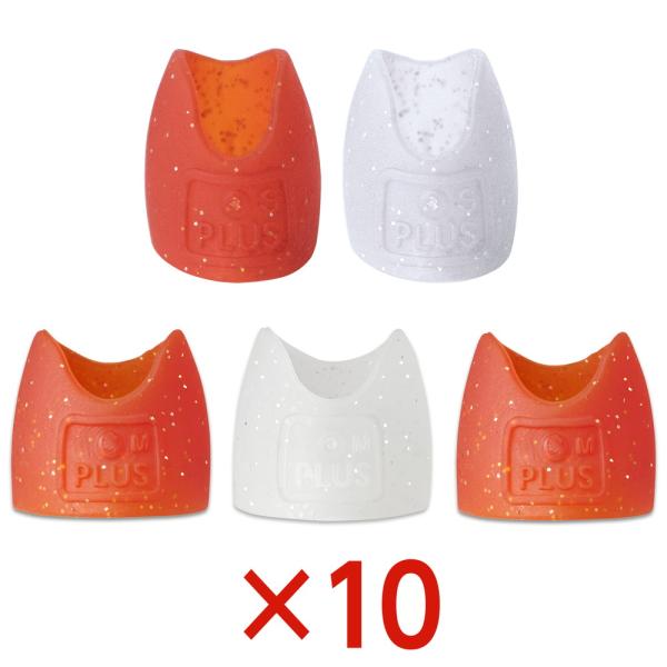 プラス(PLUS) リング型 メクリッコキャッチ指先美人（ラメ入） 限定 受験生応援 S/Mミックス 5個入×10パック（50個セット）だるま KM-304RL 35419