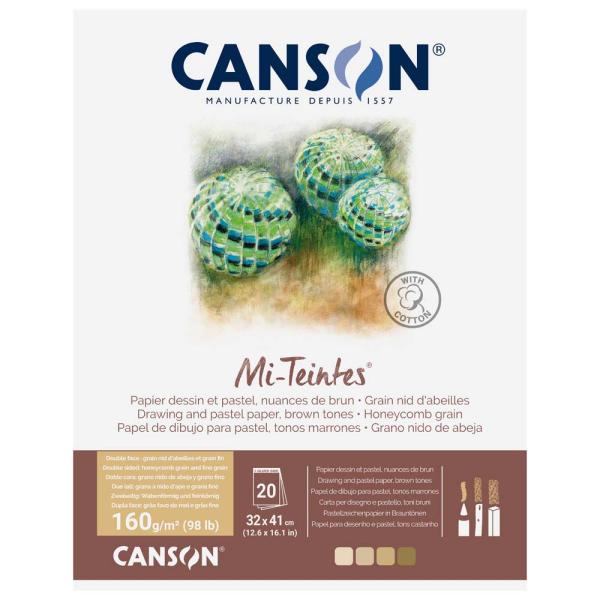 マルマン maruman ミ・タント パッド 32X41 ブラウントーン 4色アソート CANSON Mi-Teintes