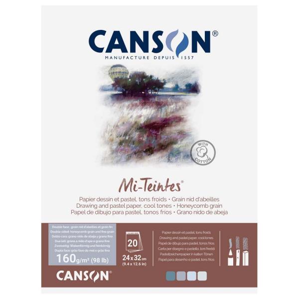 マルマン maruman ミ・タント パッド 24X32 クールトーン 4色アソート CANSON Mi-Teintes