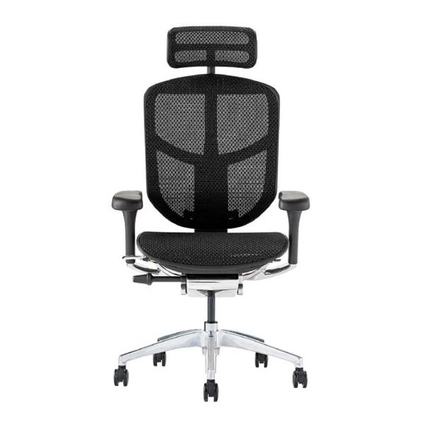 関家具 エルゴヒューマン エンジョイ2 ハイタイプ ブラックフレーム EJ2-HAM-BF-BK ブラック 389592 オフィスチェア Ergohuman