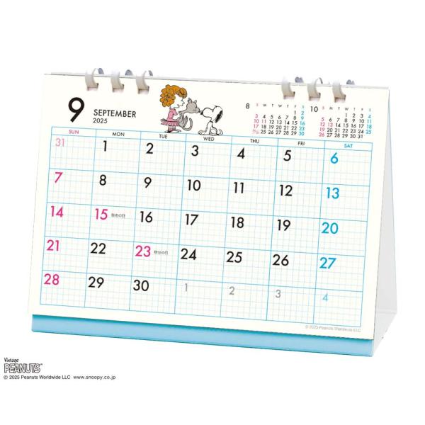 アートプリントジャパン 26年 カレンダー PEANUTS 卓上 エコ 1000136863 9月はじまり