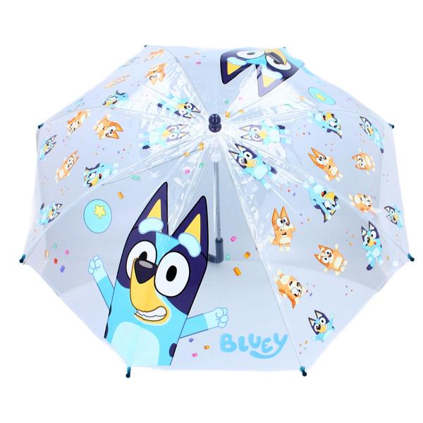 商品サイズ　全長：約59cm　親骨サイズ：約42cm　使用時直径：約72cmお子様向け（身長100cmぐらいまで）向けの透明なビニール生地の傘です。公式ライセンス商品です。