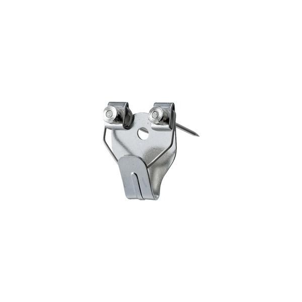 額縁を飾るための金具です。商品詳細：額ｊ金具商品名：セーフティＸフック（中）バネ付耐荷重：３ｋｇ石こうボード用（木壁等にも取り付け可）入数：１個