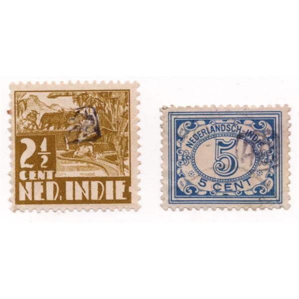 [S189]南方占領地 スマトラ パレンバン 囲みPIL 枠付黒加刷 農耕2 1/2C、数字5C経年による劣化のある場合があります。状態は写真をご覧の上自らご判断下さい。