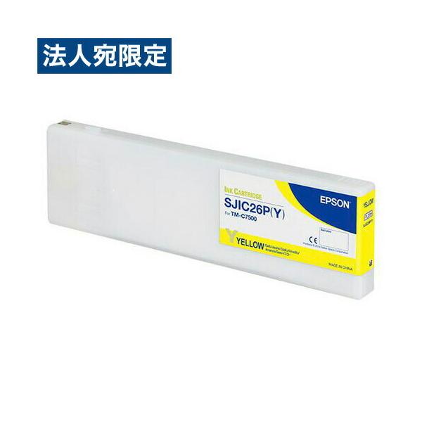 購入単位：1本2F0355 2f0355 4988617196094 EPSON epson Epson エプソン えぷそん セイコーエプソン せいこーえぷそん SEIKOEPSON seikoepson SJIC26PY インクカートリッ...