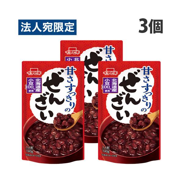 北海道産小豆100％使用。購入単位：1セット(3個)配送種別：在庫品Yahoo 通販 4901011650023 SH8837 食品 しょくひん イチビキ いちびき ぜんざい ゼンザイ 甘さスッキリ あまさすっきり 甘さスッキリ 甘さスッキ...