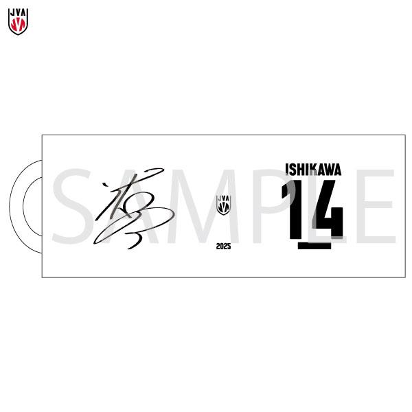 【商品について】清涼感のあるガラス製のマグカップです。背番号、名前、プリントサインを黒1色でレイアウト。シンプルでスタイリッシュなデザインに仕上げました。自宅での観戦のお供にいかがでしょうか。本体材質：ガラス(耐熱性ではございません)サイズ...