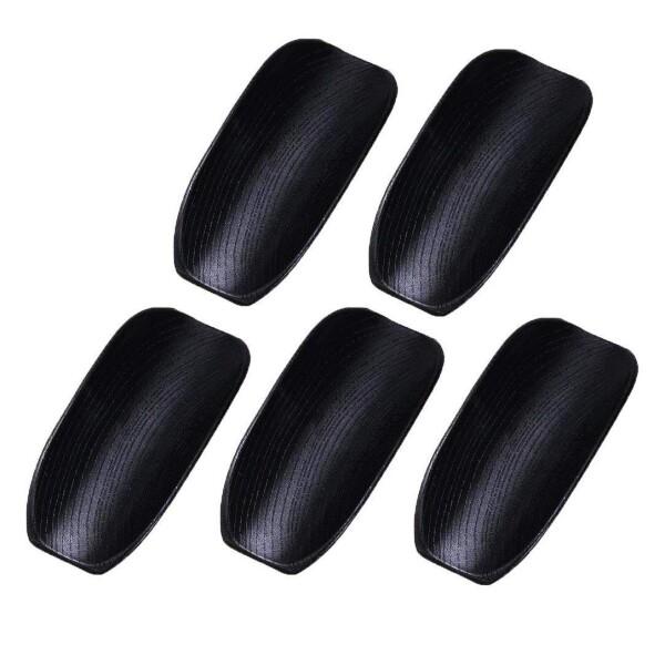 LUCKYBEE おしぼり入れ 木目おしぼり受け おしぼりトレイ おしぼり置き 小物入れ置き 手入れも簡単 多用途 ショップ用来客用 業務用 セット ブラック 5個セット (黒)商品コード：67079791972型番：296サイズ：16.6...