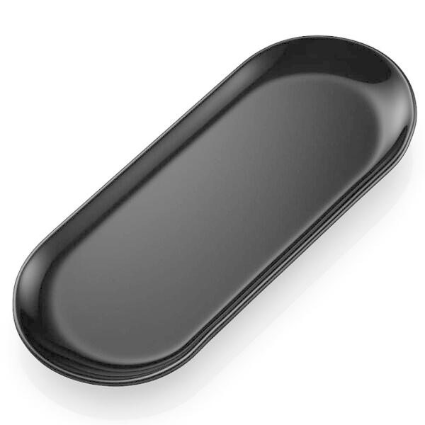 Chicer キャッシュトレイ ステンレス製 おしゃれ コイントレー 多用途 ショップ用 ペントレー カルトン (ブラック, 大(23×9.5cm))商品コード：67079821957型番：GK20241118サイズ：大(23×9.5cm)...