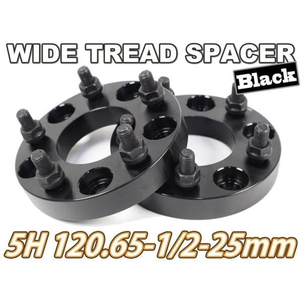 ●商品名●鍛造ワイドトレッド スペーサー　２枚組　5穴PCD120.65　ボルトナット　1/2-20 　25mm製品仕様本体　　　　：5穴PCD120.65　外径/156ｍｍ、内径/74.1ｍｍ、厚み/25ｍｍ穴　　　　　：5穴PCD120...