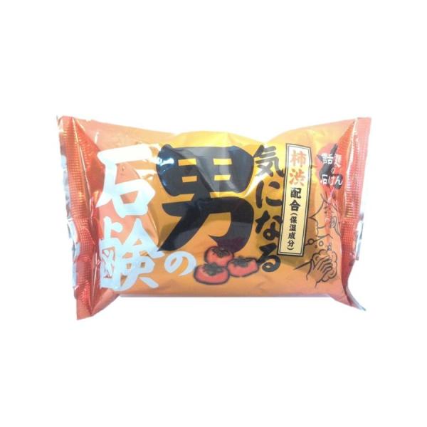 気になる男の石鹸 100g あすつく★男性のスキンケアに一役○話題の柿渋配合石けんです。○ニオイに着目して作られた石鹸です。○足の匂い、頭の匂い、高齢臭もすっきり洗い流します。○汗や皮脂でベタつきが気になる足やわきの下、頭もすっきり洗い流し...