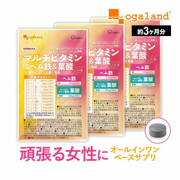 マルチビタミン ヘム鉄 葉酸 ポイント利用 サプリ サプリメント