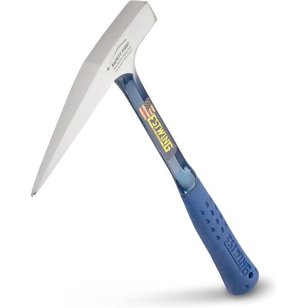 【メーカー】Estwing【型 式】E3-13PM【品 名】軽量ロックピックハンマー【グリップ】ショック低減、樹脂製【全 長】約317mm【ヘッド重 量】13oz(約364g)【ミル仕上げ】あり、滑り止め【専用ケース】別売ヘッド部は柄部分と...