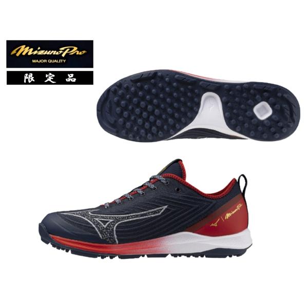■メーカー：ミズノ ミズノプロ　MIZUNO PRO■トレーニングシューズ■品名：【ミズノプロ】クッションレボラン プロ(野球／ソフトボール)■品番：11GT260229■カラー：29:ネイビー×ホワイト×レッド■素材：甲材：合成繊維　底材...