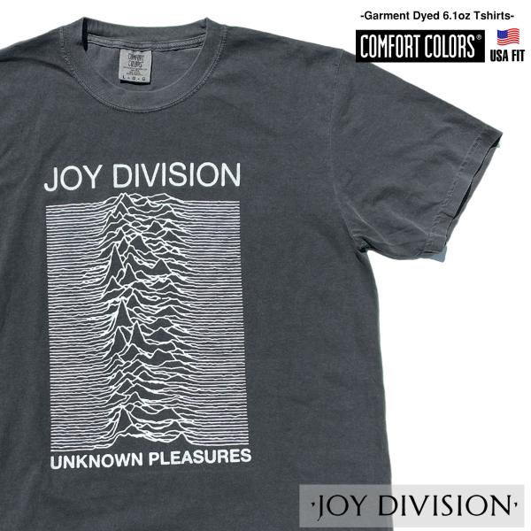 【joy division】 「Unknown Plesures」Tshirtsジョイディヴィジョン のデビューアルバム「アンノウンプレジャーズ」 のジャケットワーク。洗いを繰り返した顔料染めの風合いが長年着倒した味あるヴィンテージ古着のよ...