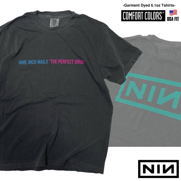 【 NINE INCH NAILS 】 「THE PERFECT DRUG」Fade Tshirts90ｓのヴィンテージＴを再現したクローンシリーズ、シンプルでいてカラーリングも絶妙なので、NIN知らない方にもおすすめです★洗いを繰り返した...
