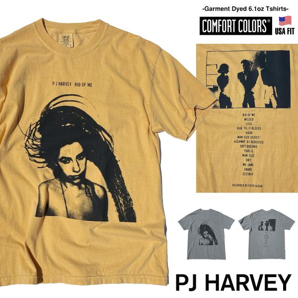 PJ HARVEY 「RID OF ME」TshirtsPJハーヴェイのセカンド、「RID OF ME」のジャケットをフィーチャーしたTシャツです。93年リリースの本作、および92年の「DRY」特にこの2作はグランジ、オルタナティブ全盛期に...
