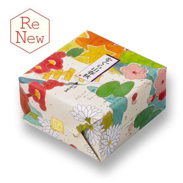 《2026年3月1日より「海苔巻あられ」から「昆布せんべい」へ変更いたしました。》風光明媚な京都嵯峨。なかでもその麓に二尊院や常寂光寺を抱く小倉山は、冬には真っ白な雪化粧をまとった美しい姿を見せてくれます。人は四季の自然美に心を揺さぶられ、...