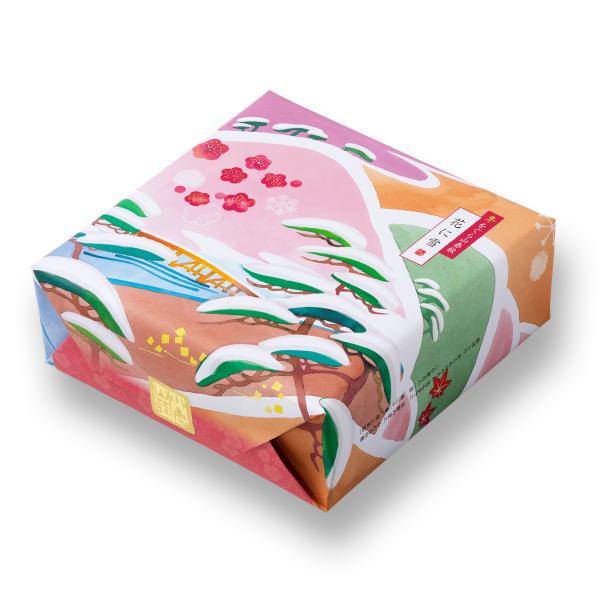 冬を象徴する「雪」や、寒さの中で春を待ちわびる「花（梅）」をひとくちサイズのあられで表現いたしました。砂糖を降り積もる雪に見立てた梅型せんべいや、冬至にゆかりの柚子蜜掛けせんべい等、冬を彩る素材やかたちをお楽しみください。【内容量】8ヶ入1...