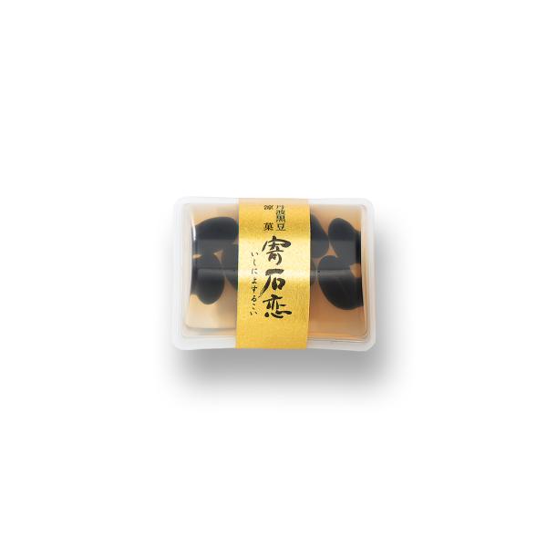 艶よく煮上げた大粒の丹波黒大豆を瑞々しくなめらかなゼリーで包みました。人知れず涙に明け暮れる片恋を、潮が引いても人目に触れることのない水底の石になぞらえておつくりした、情緒あふれるゼリーです。黒豆のお味やたおやかなゼリーの風味をご堪能くださ...