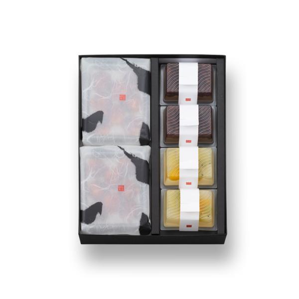 水かんてんの小豆・フルーツ、鈴カステラのプレーンの詰合せ。夏のご挨拶などの進物用にぜひご活用ください。※水かんてん フルーツには洋酒を使用しております。お子様やアルコールに弱い方はお控えください。【お日保ちの目安】12日【内容量】・水かんて...