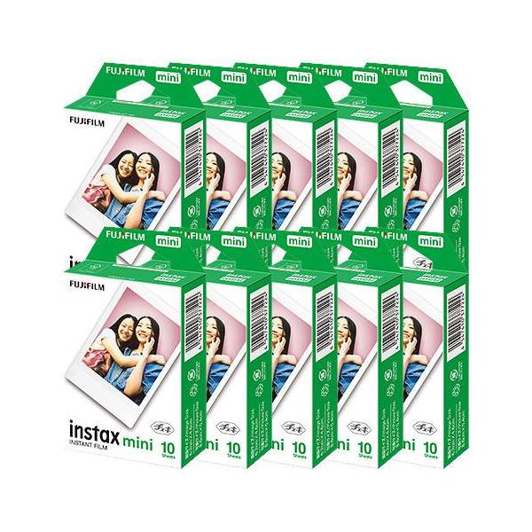 10枚撮10箱セット　新品未開封です。●写真感度　ISO800●1パック10枚撮●光沢面●写真サイズ：86×54mm●画面サイズ：62×46mm対応機種instax mini7・instax mini7Sinstax mini8・insta...