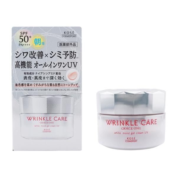 JAN 4971710576290朝のオールインワントーンアップUV【商品名/内容物】KOSE コーセー グレイスワン リンクルケア ホワイト モイストジェルクリーム UV 60g SPF50+ PA++++ 朝用 UV カバー【使用方法】...