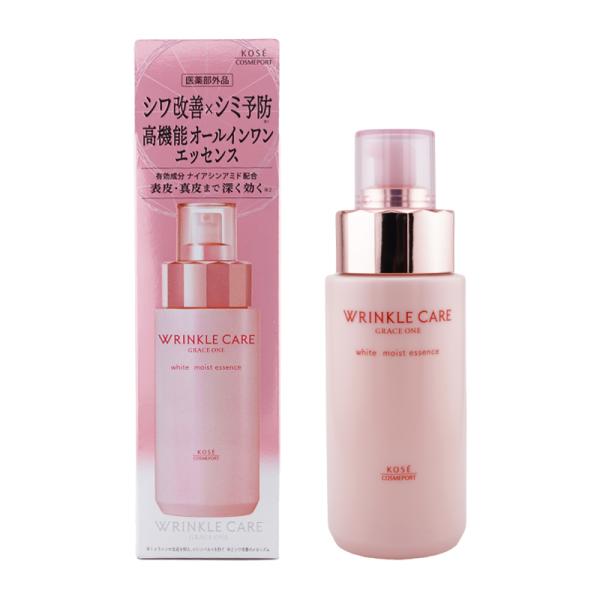 JAN 4971710558838シミを予防するオールインワンエッセンス【商品名/内容物】KOSE コーセー グレイスワン リンクルケア ホワイト モイストエッセンス 180mL 高機能オールインワン 【使用方法】●初めてお使いいただく際は...