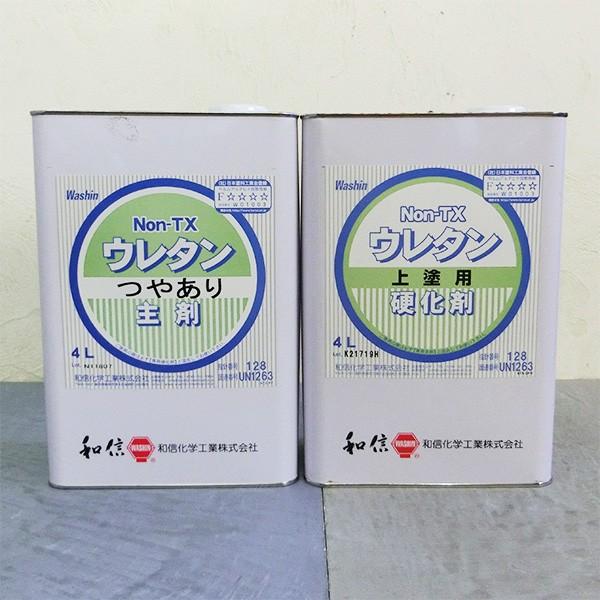 Non-TXウレタンは2液性ですので、必ず主剤と硬化剤を混ぜて使用して下さい。≪配合割合≫　主剤:硬化剤:シンナー = 1:1:0〜0.3 ※原則として原液でお使い下さい。希釈する場合は【Non-TXウレタンうすめ液】をお使い下さい。 【 ...