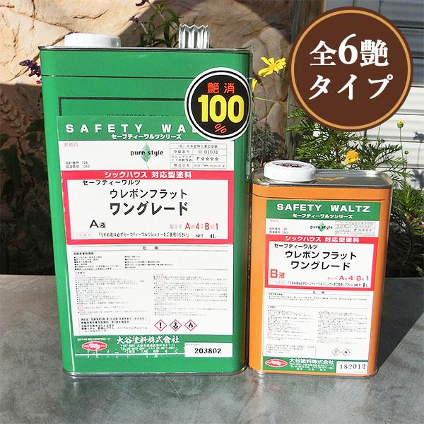 セーフティーワルツ ウレボンフラット ワングレードは、擦り傷に強く、乾燥性、タレ止め性に優れた大谷塗料の内装用2液ウレタン塗料のウレタンフラットです。