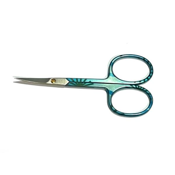 ロバートクラス（独）キューティクルシザー（甘皮ハサミ）９ｃｍ カラー　 全長9cm、15g、刃部幅２cm用途：甘皮切や眉毛カット用カット部とネジ部以外はきれいなカラーデザイン仕上げネジ部：金メッキネジ材質：艶消しサテンニッケルメッキ製造数希...