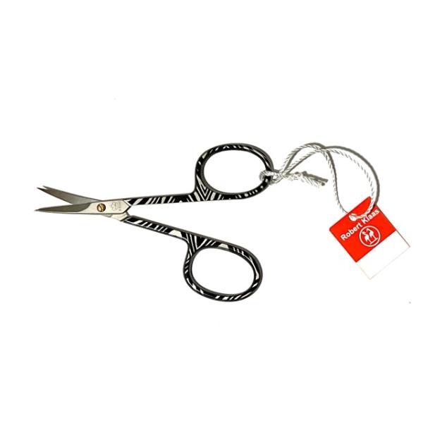 ロバートクラス（独）キューティクルシザー（甘皮ハサミ）９ｃｍ サテンステンレス カラー 　 全長9cm、15g、刃部幅２cm 用途：甘皮切や眉毛カット用 カット部とネジ部以外はきれいなカラーデザイン仕上げ ネジ部：金メッキネジ 材質：艶消し...