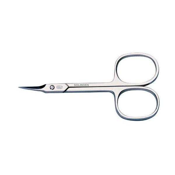 全長95mm、20gニッケルメッキ鋼（ポリッシュ仕上げ）先端は少し反っていて、鋭く尖っているので細かいモノも繊細に捕らえてカットできます。例えば極細の毛や細かな奥の甘皮など正確にキャッチ＆カットできます。ドイツ・ゾーリンゲン製（ゲーゾル社）...