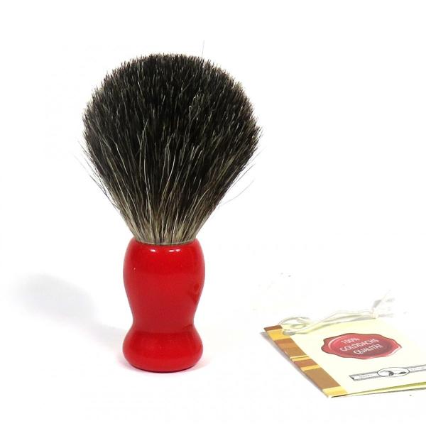 高さ約8cm、22gハンドル：幅直径2cm、赤色樹脂ブラシ素材：アナグマ毛製造者：ドイツ・ディトマー社