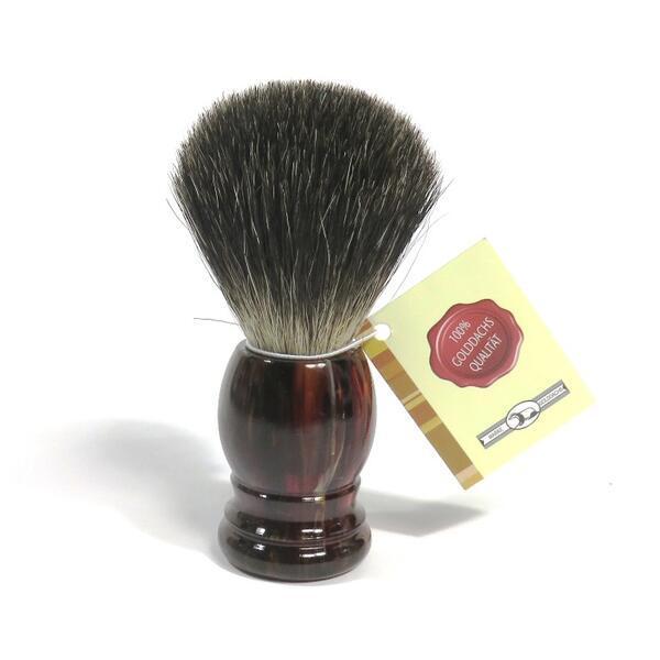 DITTMAR Shaving Brush Tortoise handle, pure badgerヒゲブラシ 綺麗なべっ甲柄　天然毛（脱臭）　ディトマー（独）のベストセラー高さ11cm、54gブラシ：100%天然毛（脱臭）ハンドル：べっ甲...
