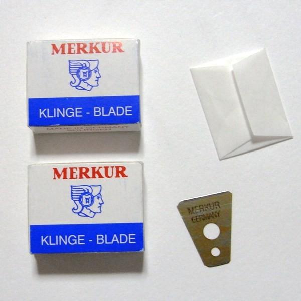 髭・顎髭・眉毛カミソリ#908用ホルダーの替刃です刃は刃幅の違う両刃を使い分けしてシェービングできますゾーリンゲン・メルクール社製