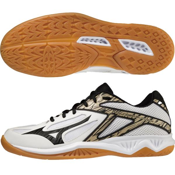 バレーボールシューズ ミズノ mizuno メンズ サンダーブレード3 V1GA2170 ホワイト●メーカーミズノ●品名サンダーブレード3●品番V1GA2170●カラー09:ホワイト×ブラック×ゴールド●メーカー希望小売価格￥8,690 (...