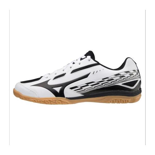 卓球シューズ ミズノ クロスマッチソード CROSSMATCH SWORD ユニセックス81GA2130 ホワイト●メーカー：ミズノ●品名：クロスマッチソード●品番：81GA2130●カラー：(09）ホワイト×ブラック ●メーカー希望小売価...