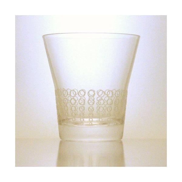 studio010のアテンジェ（Attanger）シリーズのフリーグラスです。リング模様は張付けで、プリントではなく立体感のある手触りがあります。（すべり止め効果もあります。）【グラス】【タンブラー】【フリーグラス】【かわいいグラス】