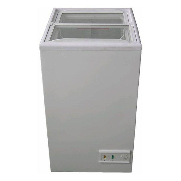 【こちらの商品は銀行振込のみの販売となります】スライド型　ガラスふたタイプの冷凍庫　62L※メーカー直送品となりますので配送時間の指定はできません。予めご了承ください。