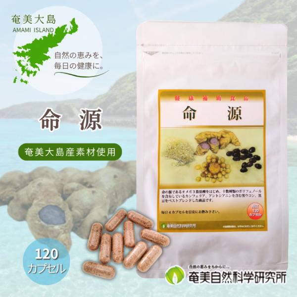 ◆◆ 毎日の健康維持に！カンフェリアを中心に、黒ウコン・黒豆などを組み合わせたサプリメント◆◆自然素材をバランスよくブレンド「命源」は、オメガ3脂肪酸の原料を主に、カンフェリア、黒ウコン、黒豆などを組み合わせたサプリメントです。カンフェリア...
