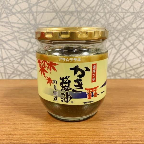 新鮮な広島牡蠣から旨味エキスを抽出し、本醸造醤油とブレンドした高級濃厚つゆ「かき醤油」で味付けした、辛すぎず味わい深い佃煮です。磯の香り豊かな海苔の食感もご堪能いただけます。◆原材料名◆のり（国産）、しょうゆ加工品、糖類（水飴、果糖ぶどう糖...