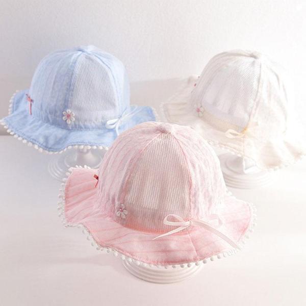 ■ 品名：ベビー用帽子■ 素材：綿混紡■ カラー：全3色■ サイズ：F