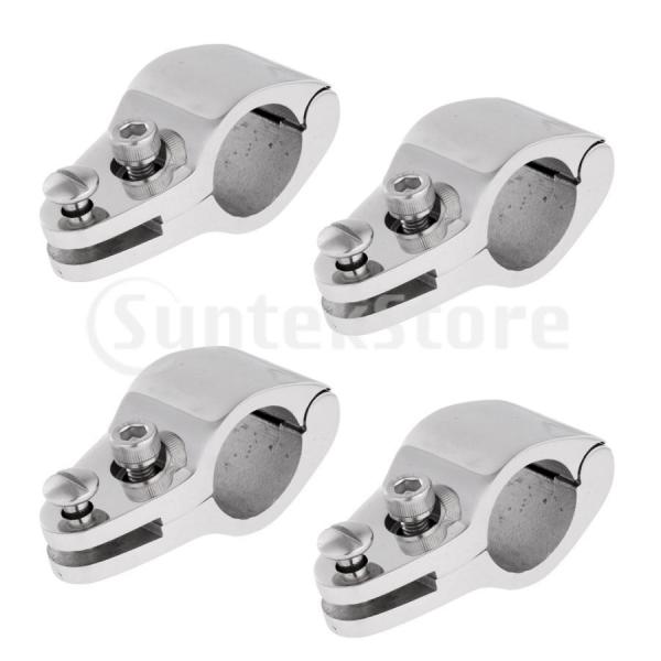 説明:ボートカバー/キャノピーナックルクランプ 22 mm / 0.87インチバーまたはチューブ外径に適合頑丈な海洋316等級のステンレス鋼の鋳造キャノピー/カバーバーまたはフレームを他のバー/フレームまたはデッキヒンジに取り付ける丸穴内径...
