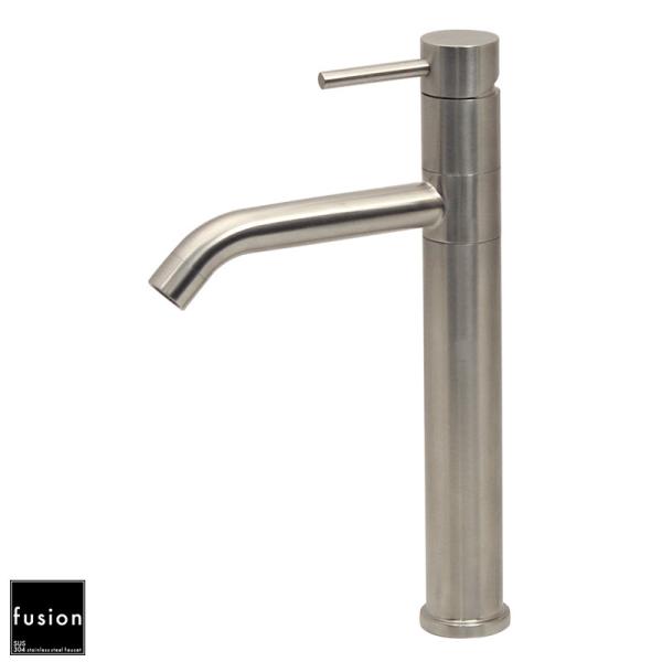 ■材質本体：ステンレスSUS304、 カートリッジ：セラミック,樹脂■吐水位置高さH230×出幅L185■水栓タイプワンホール洗面用混合栓■取付穴サイズφ35mm×１ヶ所■表面仕上げステンレス・ヘアライン（無めっき）■止水バルブハンガリー,...