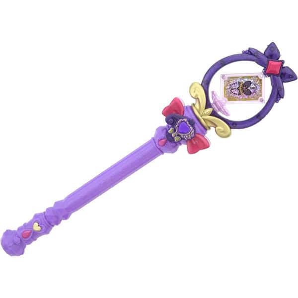 『名探偵プリキュア！』より、「まわして変身！ ティアアルカナロッド」が登場！キュアアルカナ・シャドウが使用する変身アイテムです。付属のプリキュアマコトジュエルをセットして、カードを回転すると、キュアアルカナ・シャドウの変身遊びをすることがで...