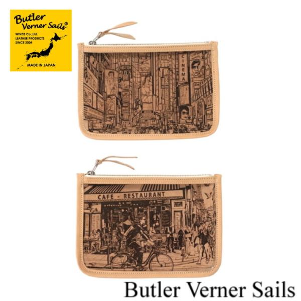 栃木レザーの本ヌメを使用したポーチです。 ポーチの片面に透明ビニールをかぶせ、内容物が見えるポーチにしました。 見える部分に、2種の線画をレーザーで焼き付けています。 （プリントではないので消える事はありません） タイムズスクエアとフランス...