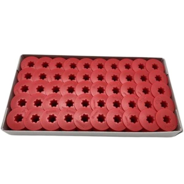 本縫いミシン用ボビン プラスチックボビン（箱入り100ヶ）色付きボビンです。カラー　：　赤・青・黄　３色から選択してください。サイズ　　　直径２１φ×厚さ９．２ｍｍ×中心穴径６φ１箱　100ヶ入りメーカー：東和製作所　TOWA  MADE ...